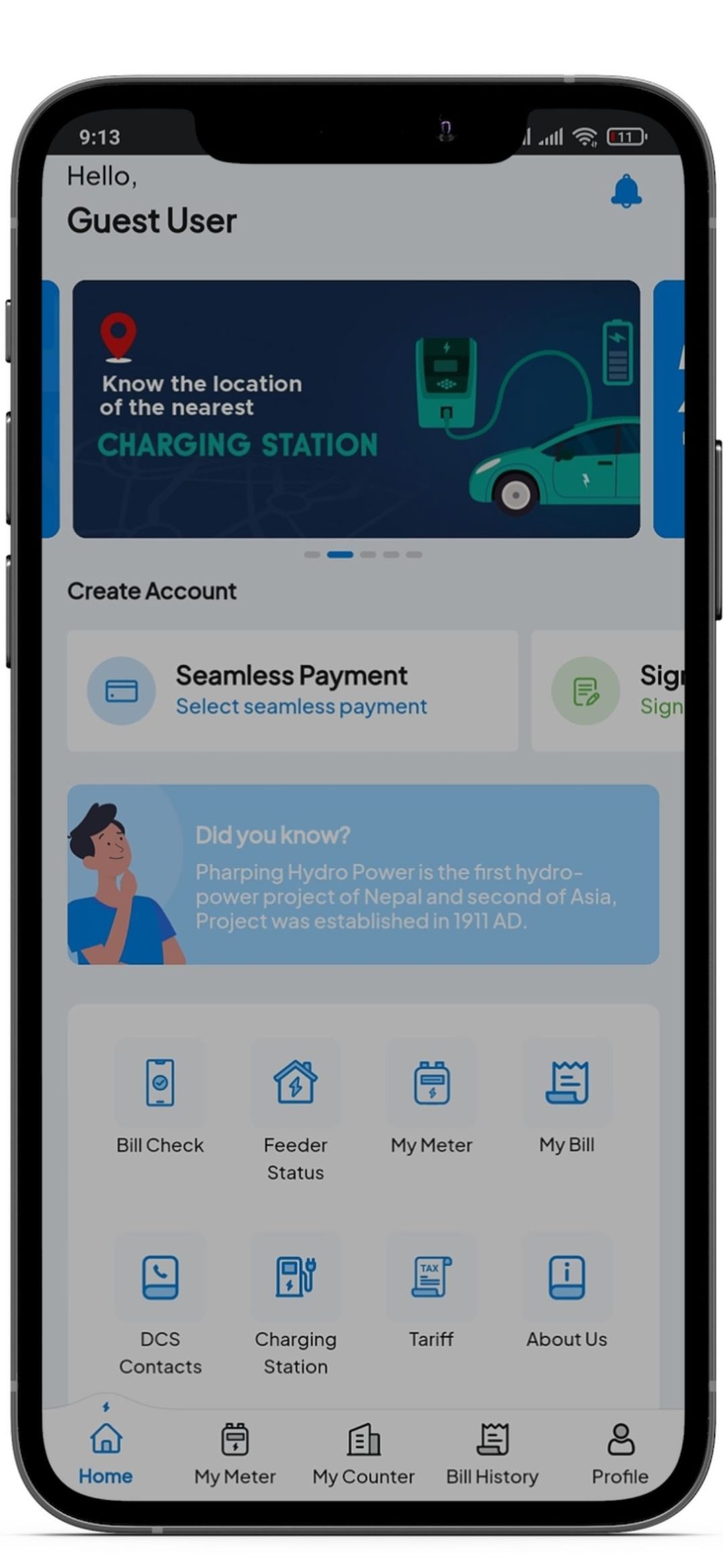 Use NEA app to pay electriicty bills, Find its features