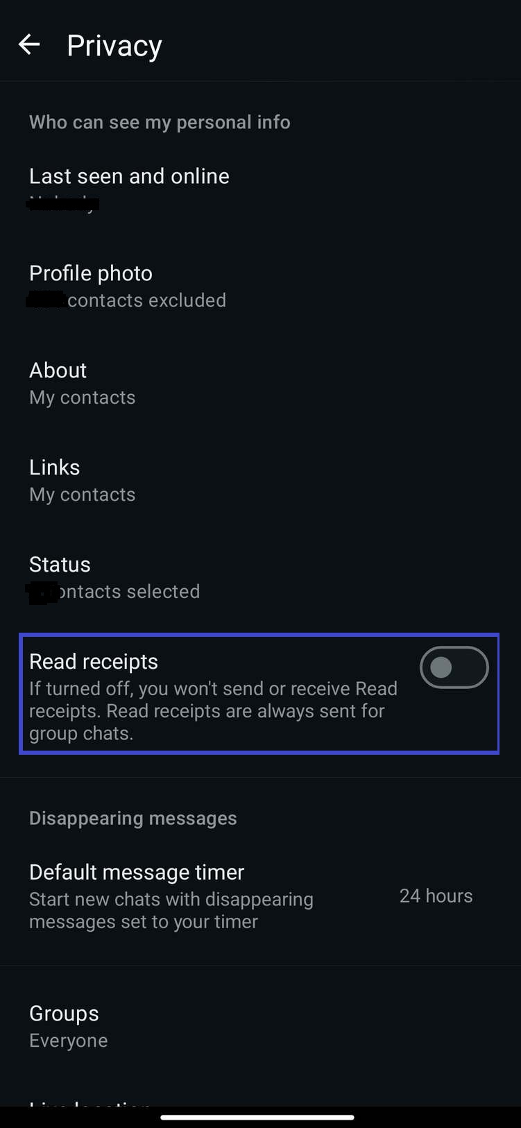 How to disable "read receipt" on messaging apps | Seen Status ...